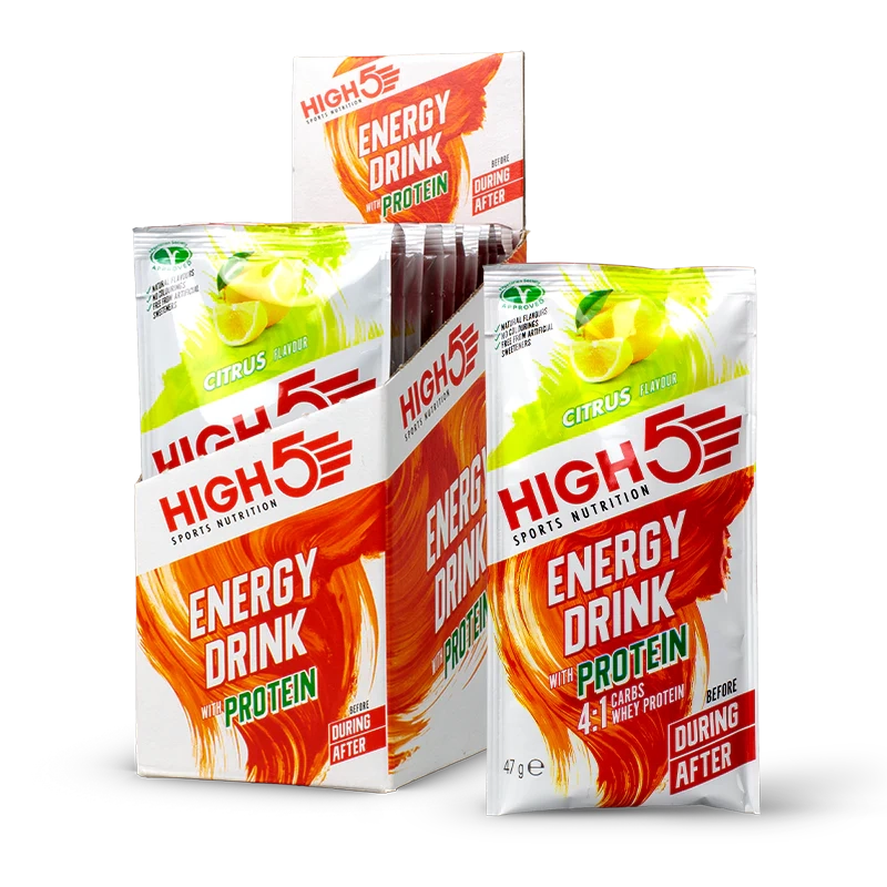 High 5 Energy Sachet Citrus With Protein Each – Finish Line Cycles